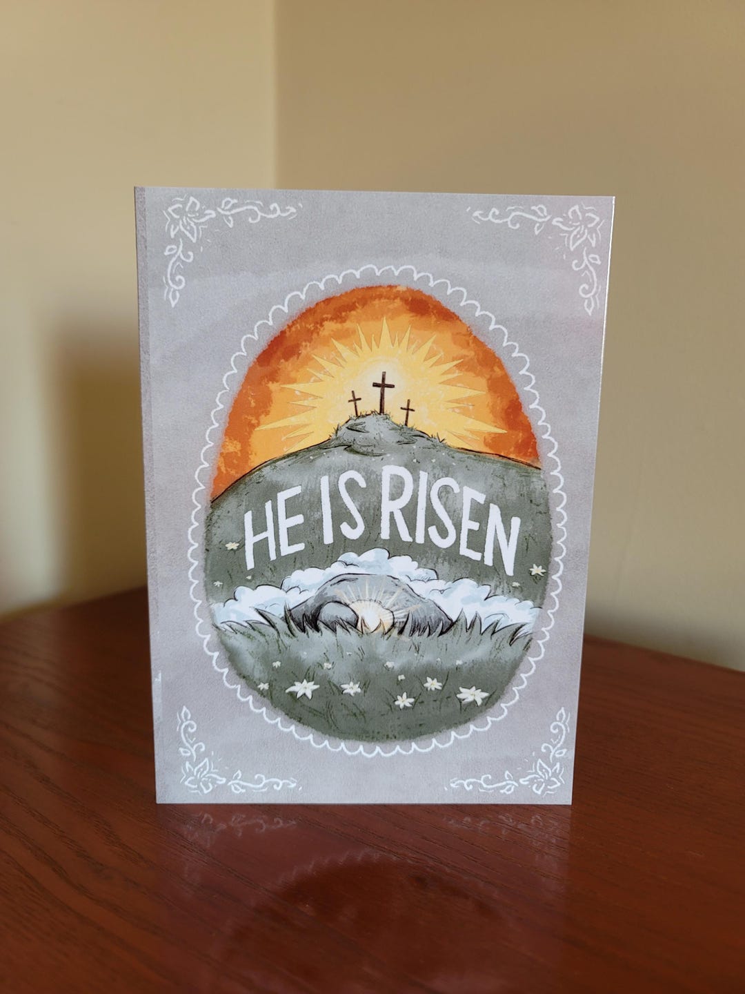 He is Risen 5x7 Easter Card - Etsy