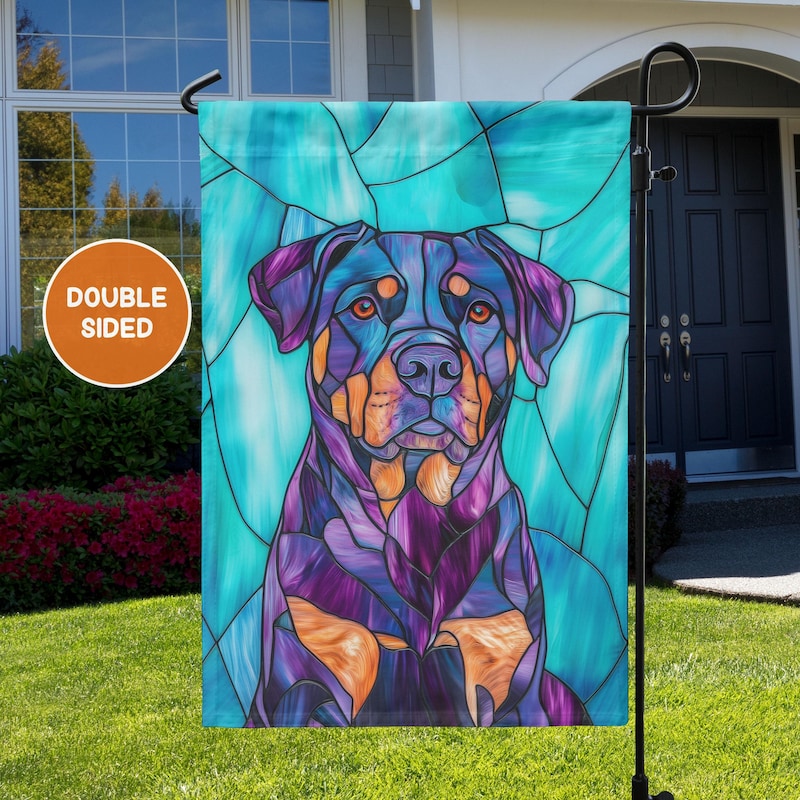 Rottweiler Stained Glass - Etsy