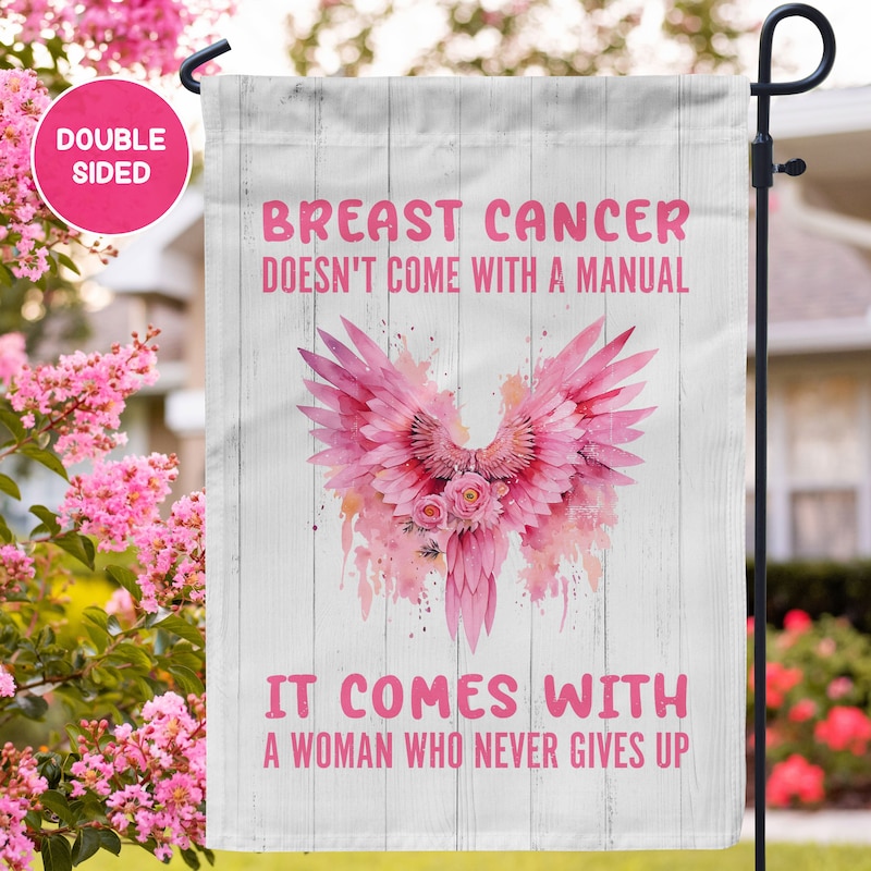 Breast Cancer Awareness Garden Flags - Etsy