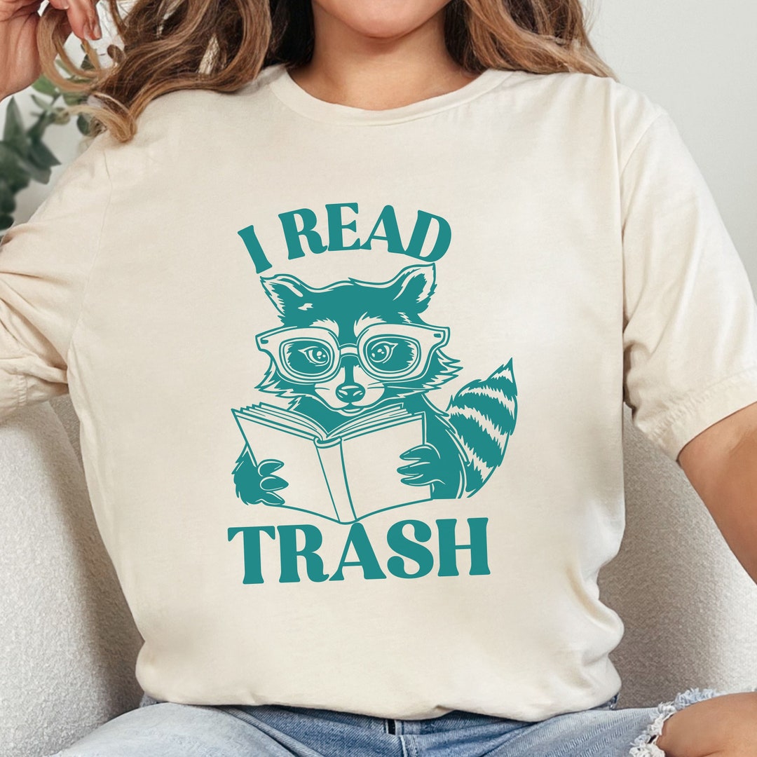 Funny Raccoon Smut Reading Shirt, Trashcore Meme Shirt, Spicy Book ...