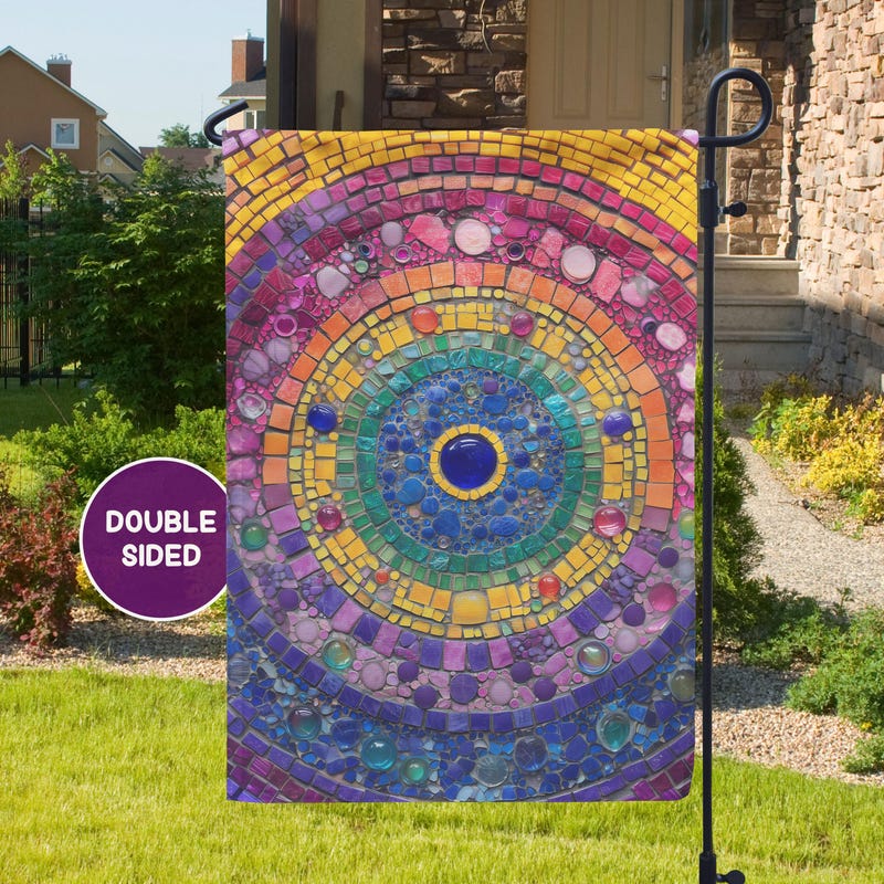 Embroidered Garden Flags - Etsy