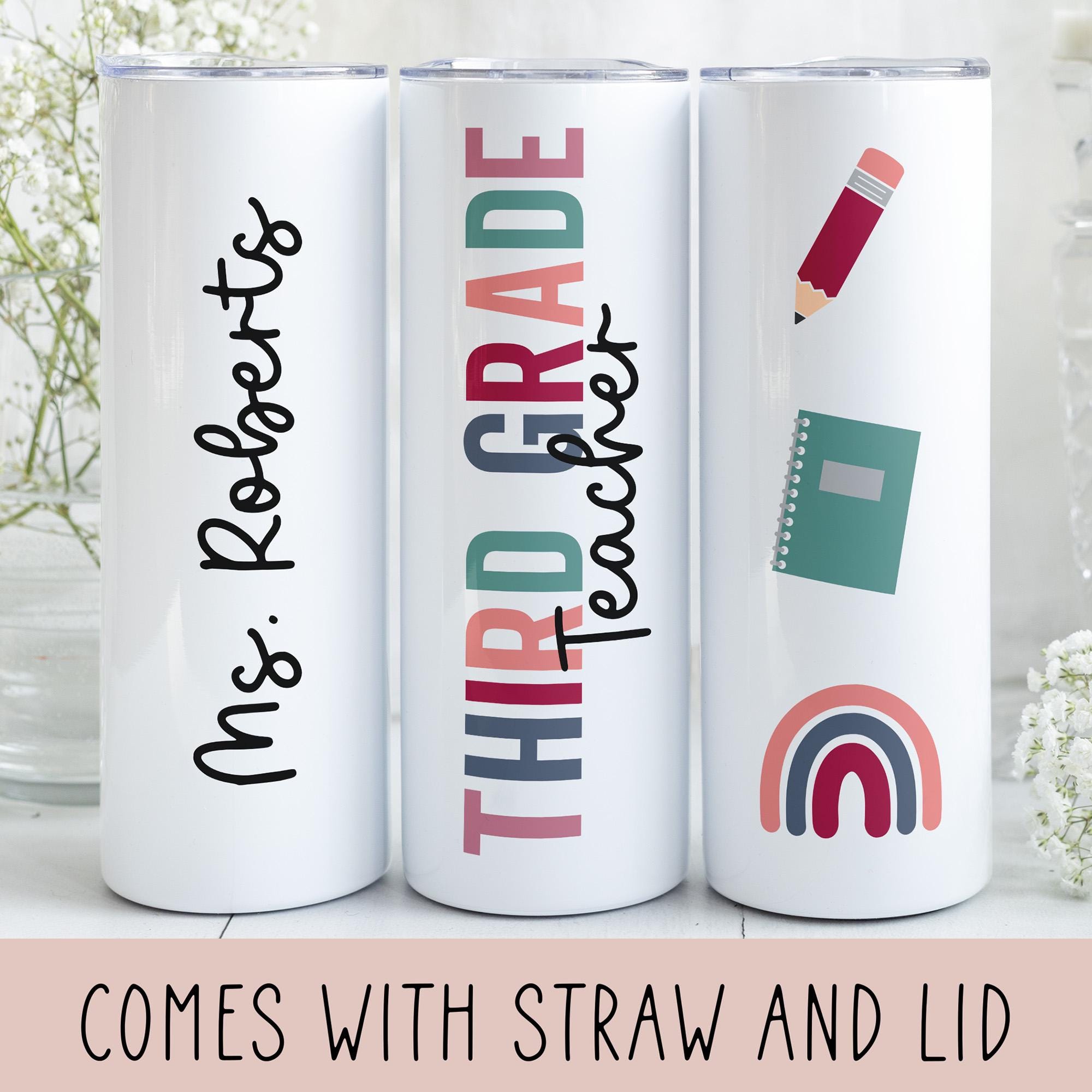 Third Grade Teacher Gifts, 3rd Grade Teacher Gift, Personalized Teacher ...