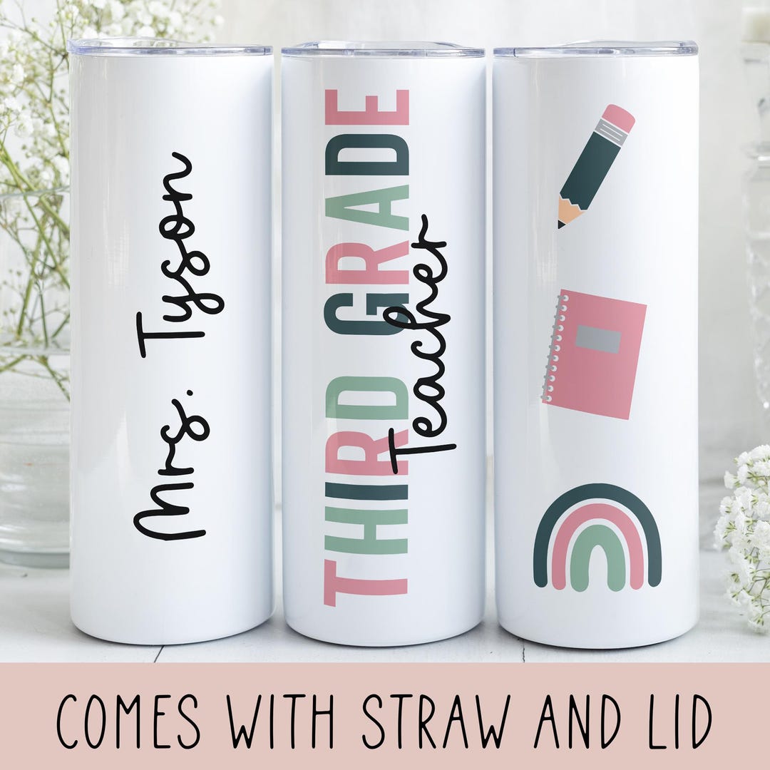 Third Grade Teacher Gifts, 3rd Grade Teacher Gift, Personalized Teacher ...