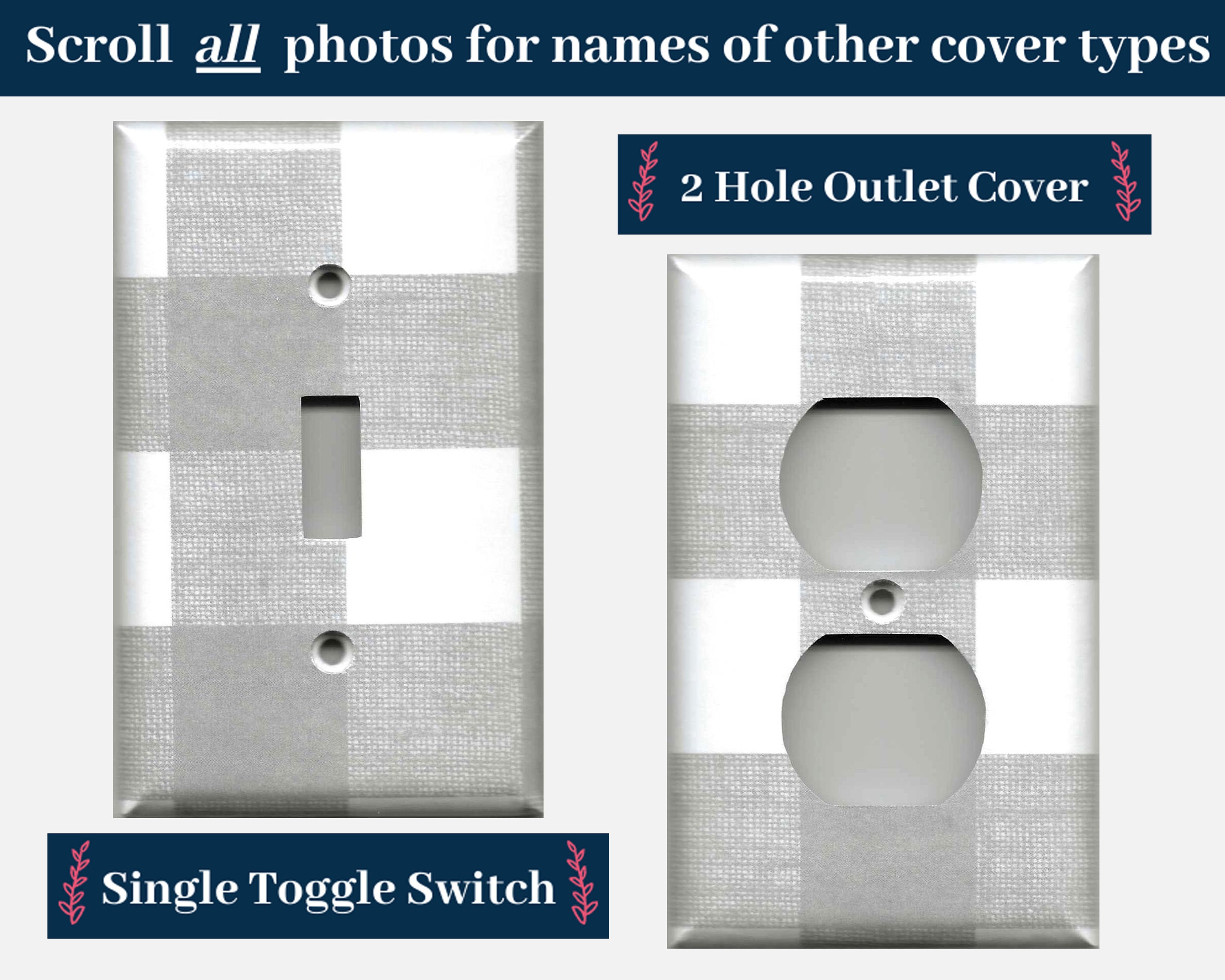 Farmhouse Light Switch Covers - Etsy