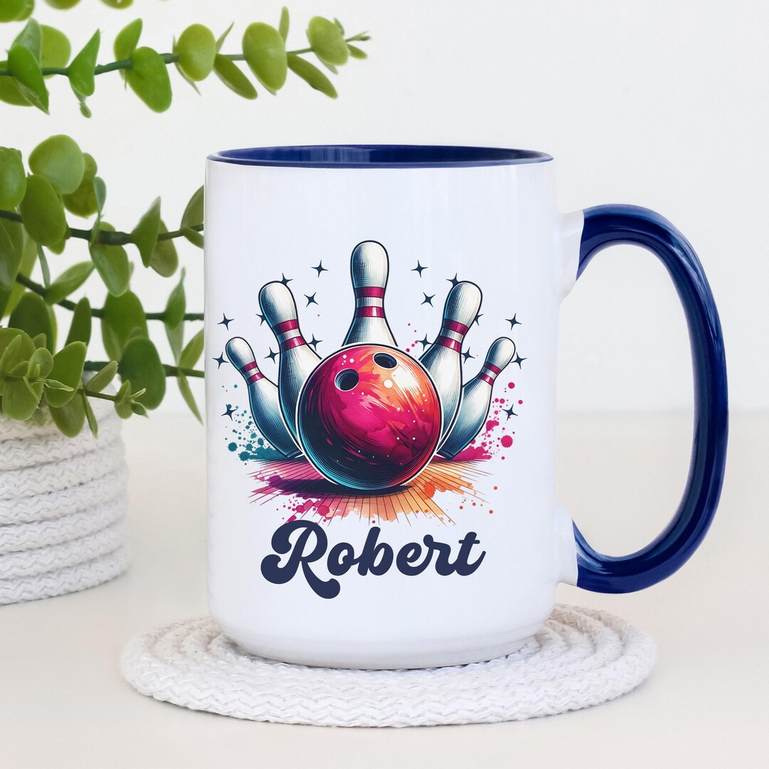 Personalized Bowling Mug With Name, Custom Team Coffee Cup, Gift for ...