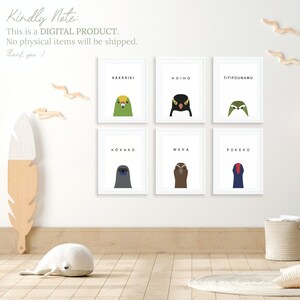 New Zealand Birds Wall Art, MEGA BUNDLE, Set of 20! , Printable ...