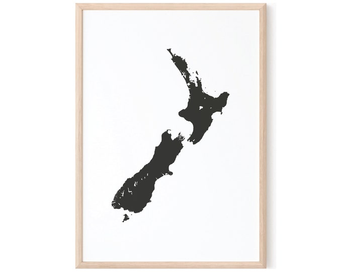New Zealand Print New Zealand Watercolor Print New Zealand Canvas New ...