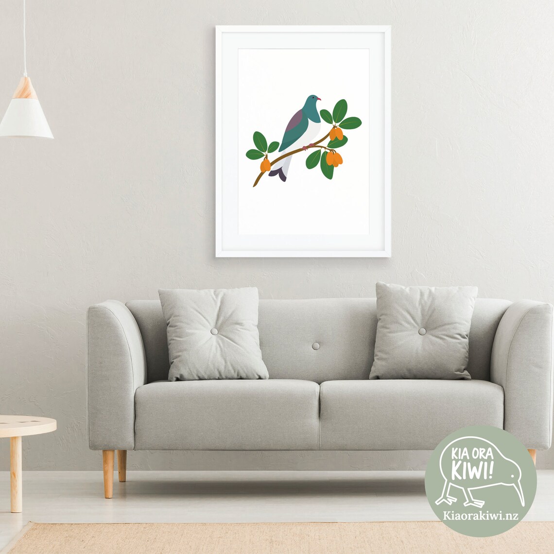 Kereru in Karaka | PRINTABLE Wall Art | DIGITAL DOWNLOAD | Pigeon Art ...