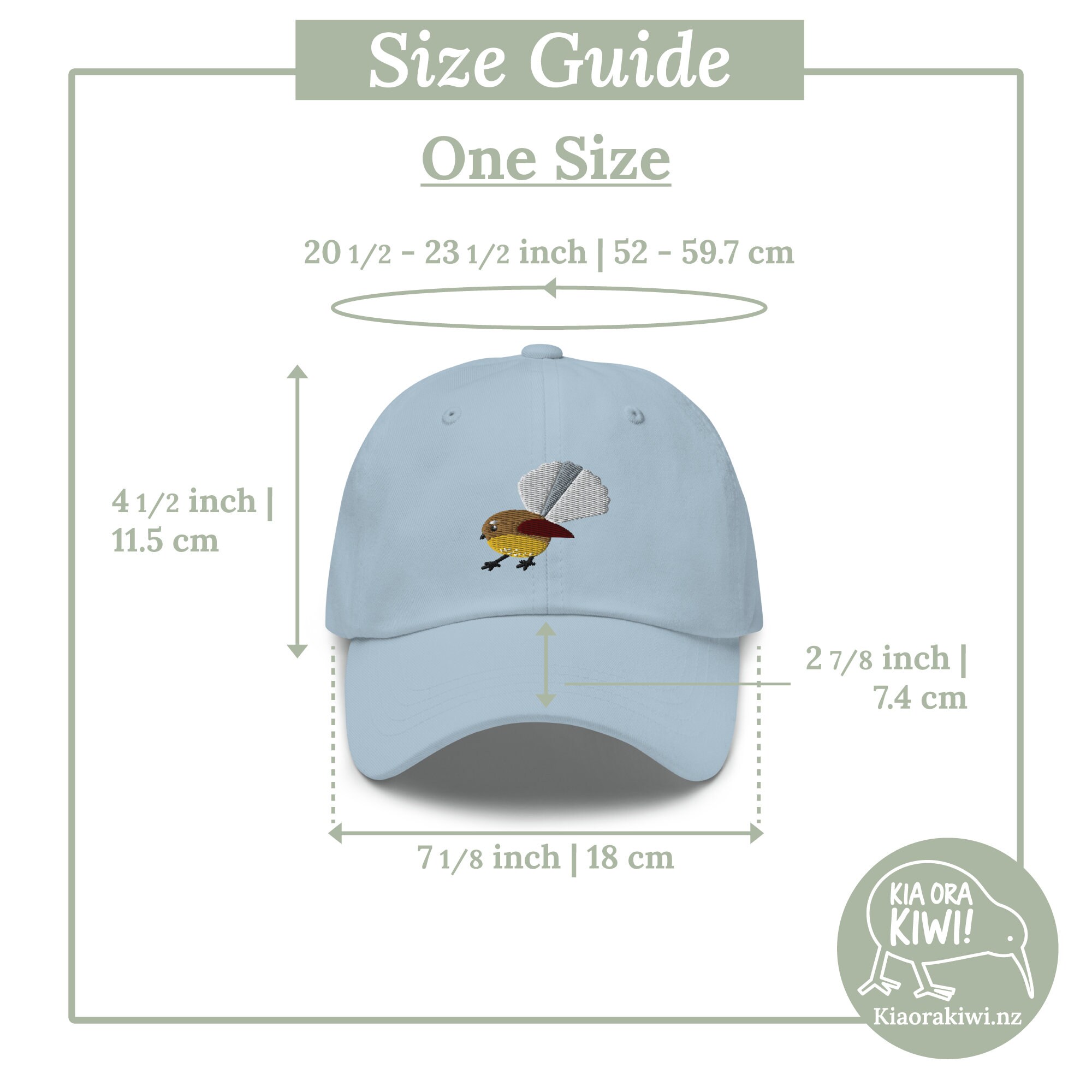 New Zealand Native Bird Hat Fantail Cap New Zealand Fantail Fantail Hat ...