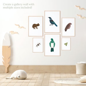 New Zealand Birds Printable Wall Art, Cute NZ Birds and Bugs, HUGE ...