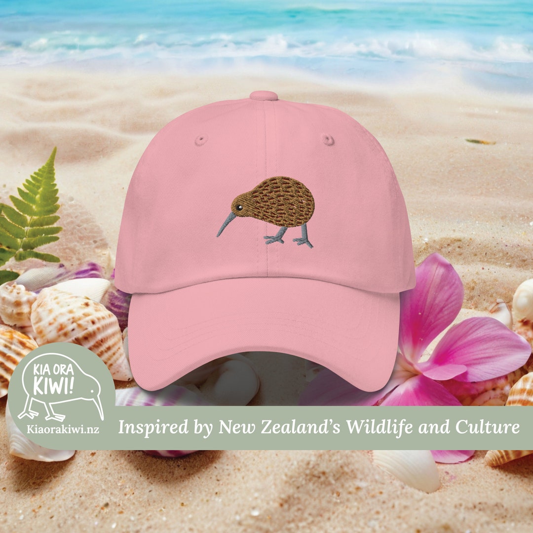 Kiwi Bird Hat PINK Kiwi Cap New Zealand Kiwi Dad Hat Embroidered Cap ...