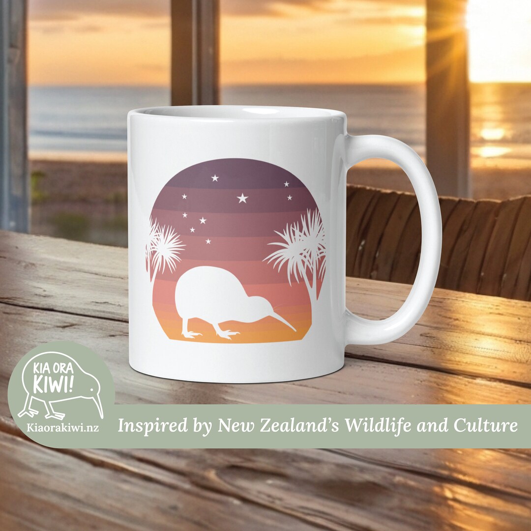 New Zealand Kiwi Mug | Matariki Kiwi Mug | Kiwi Mug | Kiwi Bird Cup ...