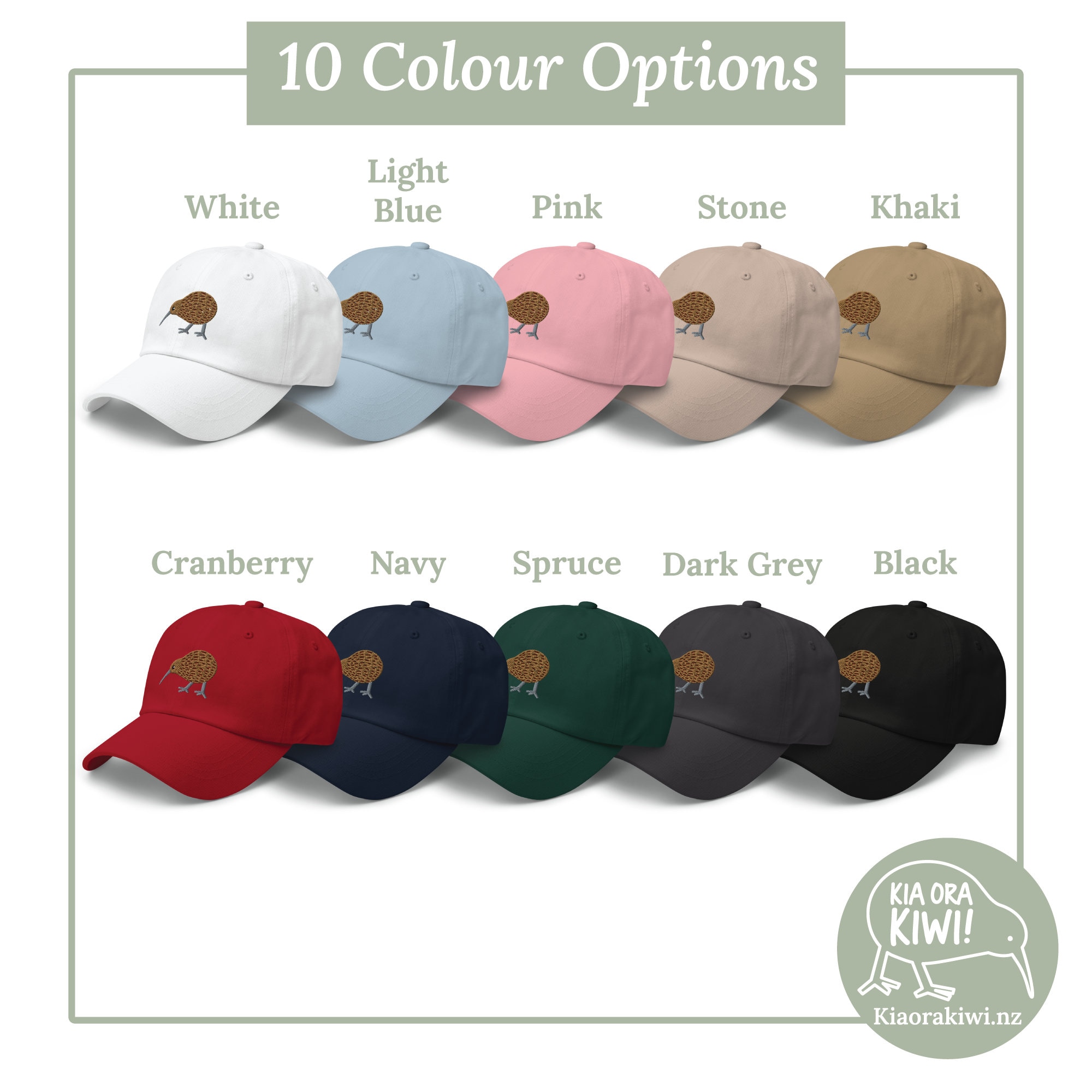 New Zealand Kiwi Bird Hat Kiwi Cap New Zealand Kiwi Dad Hat Embroidered ...