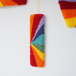 Custom Letter Rainbow Stripe Wall Hanging - Etsy