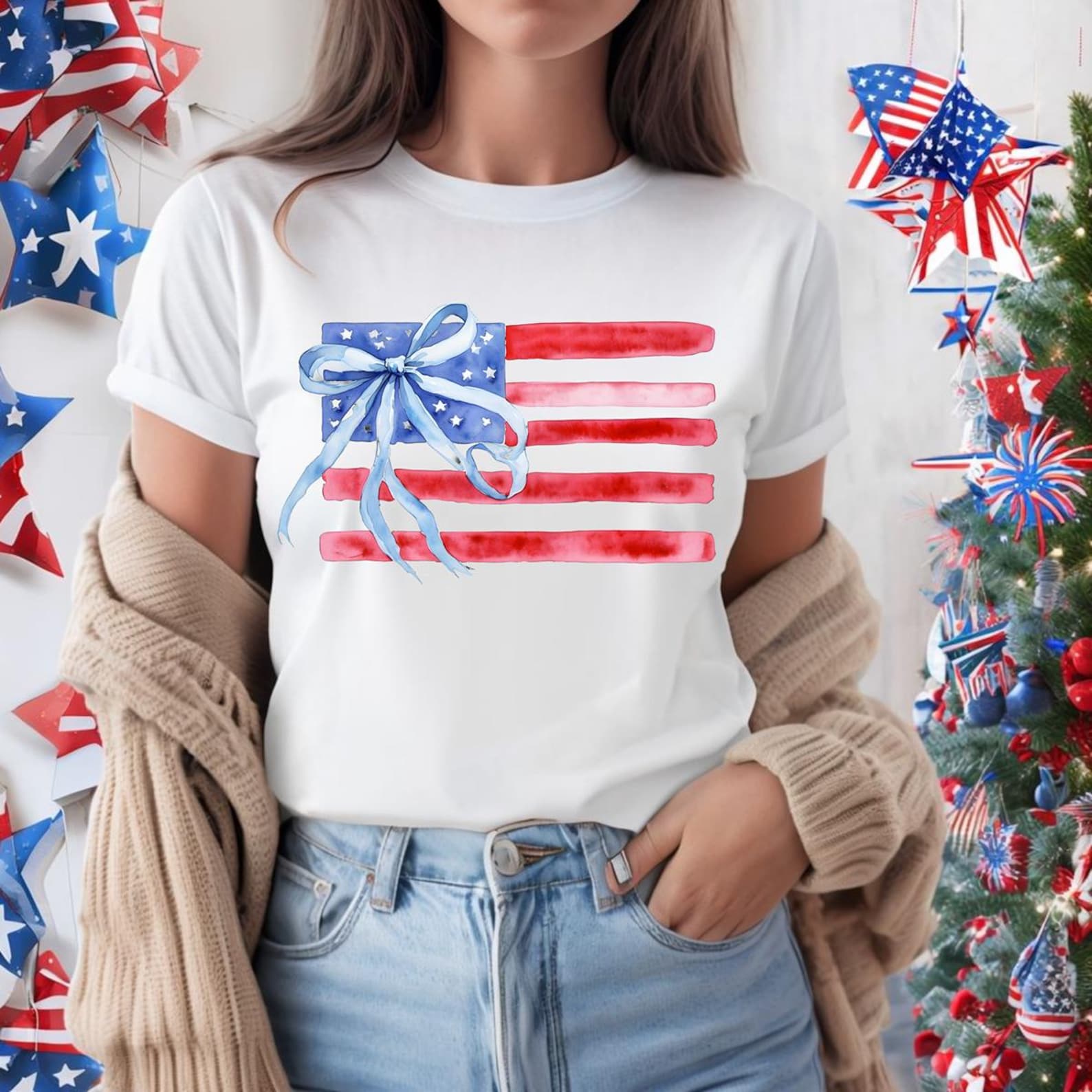 Preppy American Flags PNG, Preppy Flags, Preppy Patriotic Clip Art ...