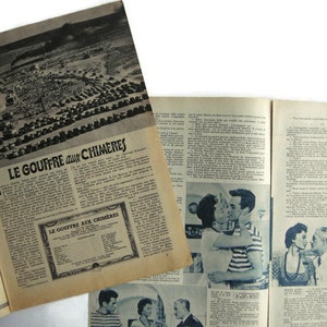 French Movie Magazine Mon Film Vintage From 50s, Set of 2 - Etsy