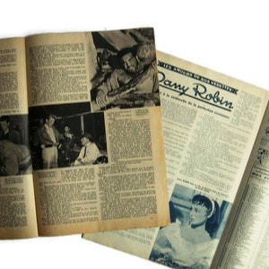 French Movie Magazine Mon Film Vintage From 50s, Set of 2 - Etsy