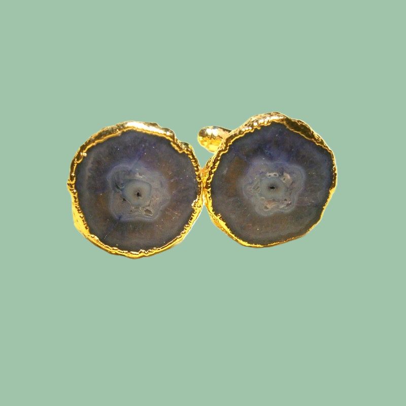 Gemstone Cufflinks - Etsy