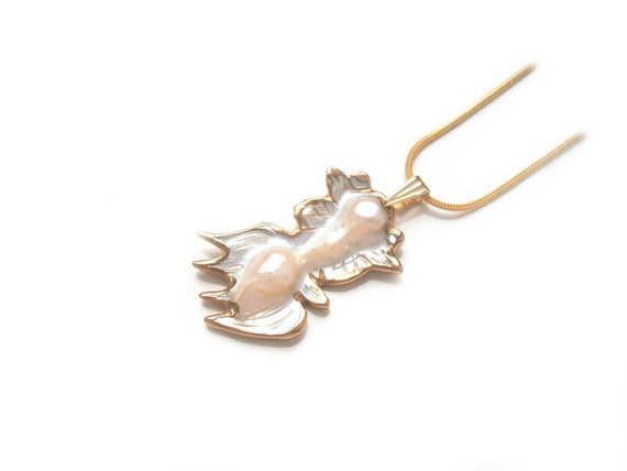 Mother-of-pearl Necklace in Bizarre Shape Mother-of-pearl - Etsy