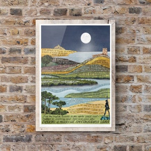 Devon Art Print, Print of Devon, Devon Poster, Devon Painting, Devon ...
