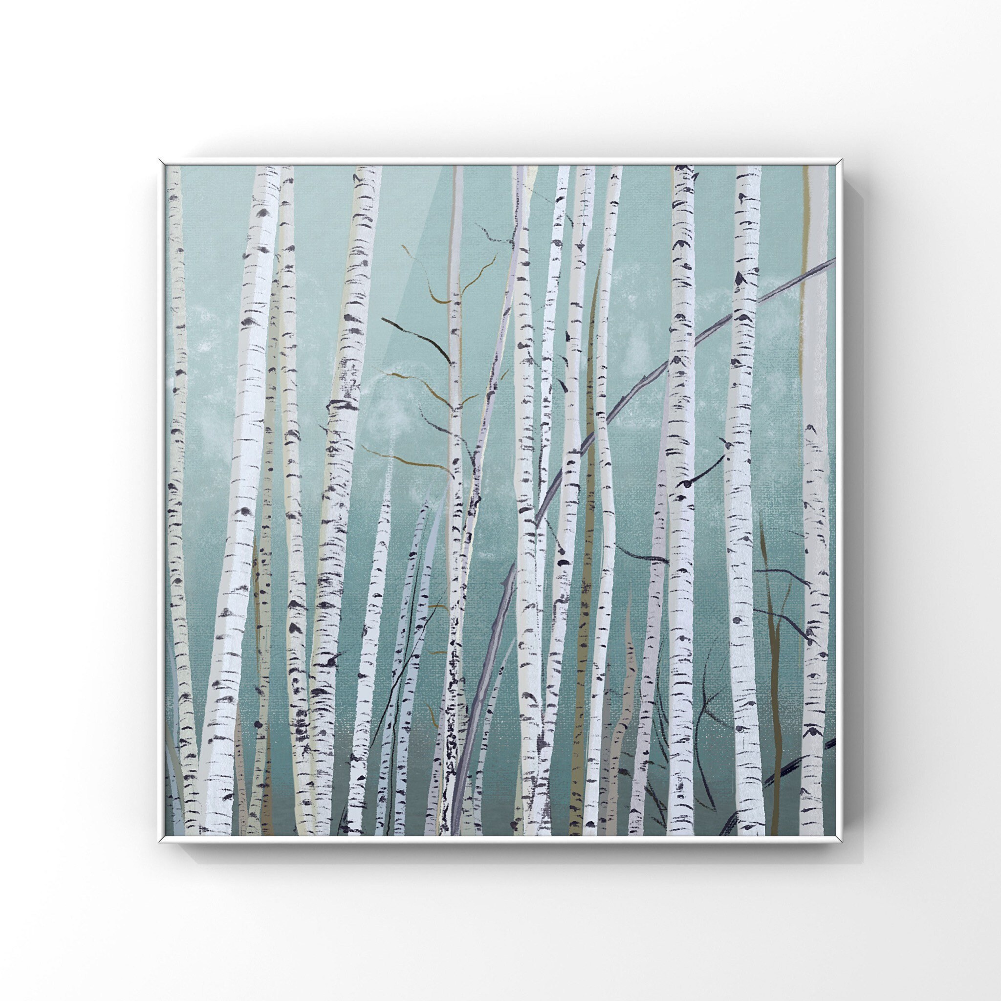 Print of Silver Birch Painting silver birch print uk silver | Etsy