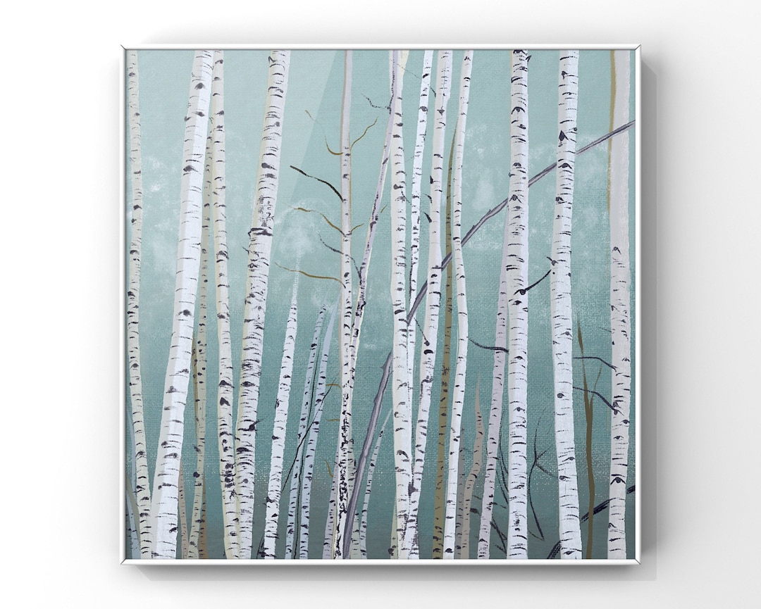 Print of Silver Birch Painting, Silver Birch Print Uk, Silver Birch Uk ...