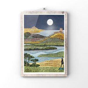 Devon Art Print, Print of Devon, Devon Poster, Devon Painting, Devon ...