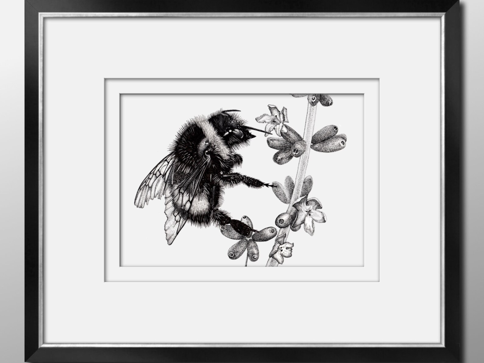 Bee Giclee Print. Bee Wall Art. Bee Drawing. Bee Japanese - Etsy