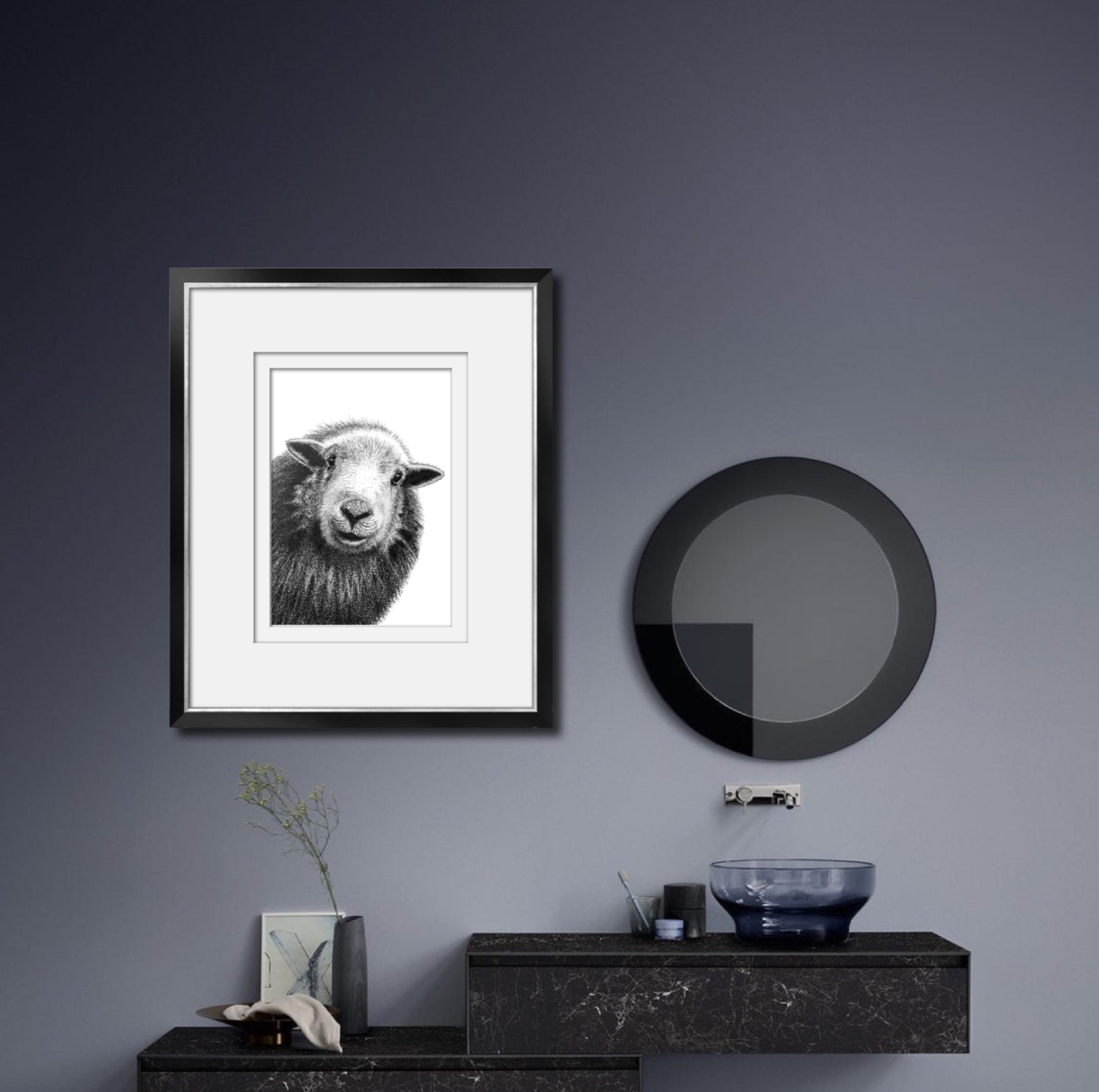 Herdwick Sheep Giclee Print. Sheep Ink. Sheep Drawing. - Etsy UK