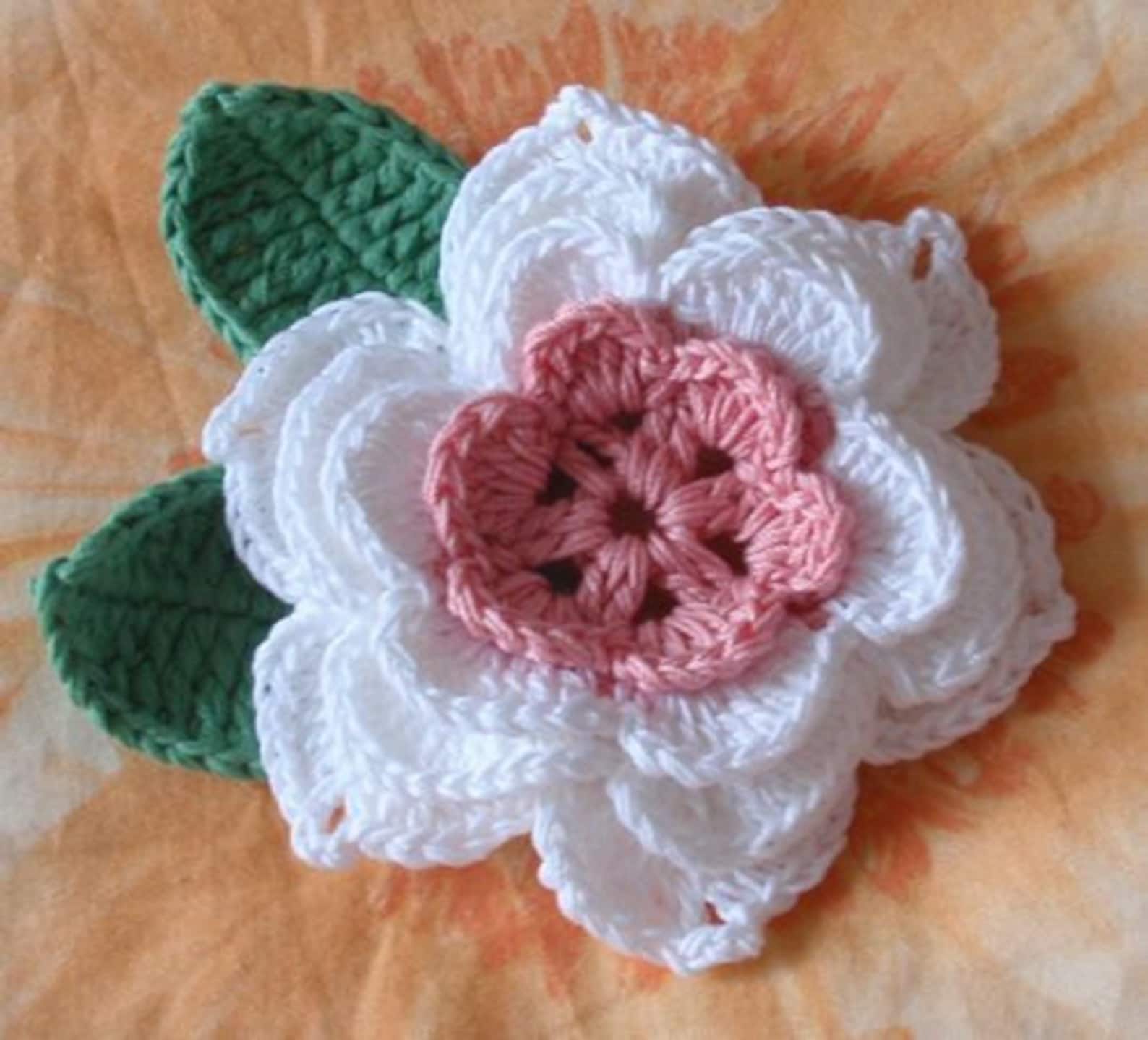Fleur au crochet en 2-1/2 pouces YH-040-01 - Etsy France