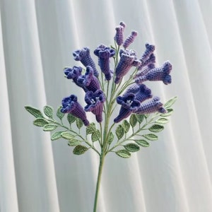 Handmade Crochet Flower, Crochet Jacaranda , Crochet Flower Bouquet ...