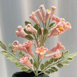 Handmade Crochet Flower, Crochet Jacaranda , Crochet Flower Bouquet ...