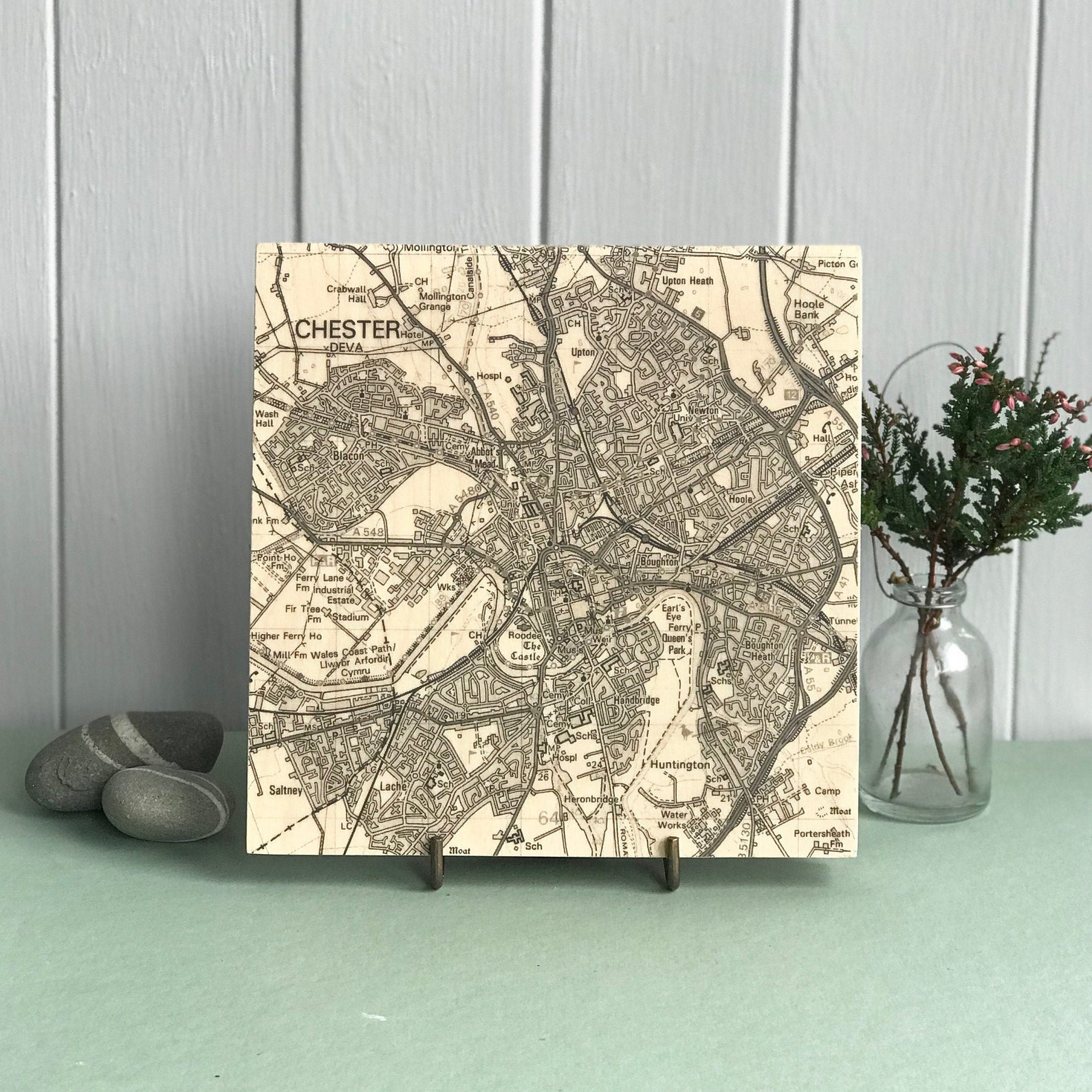 Personalised Location Map Artwork Custom Printed Onto Birch Plywood - Etsy