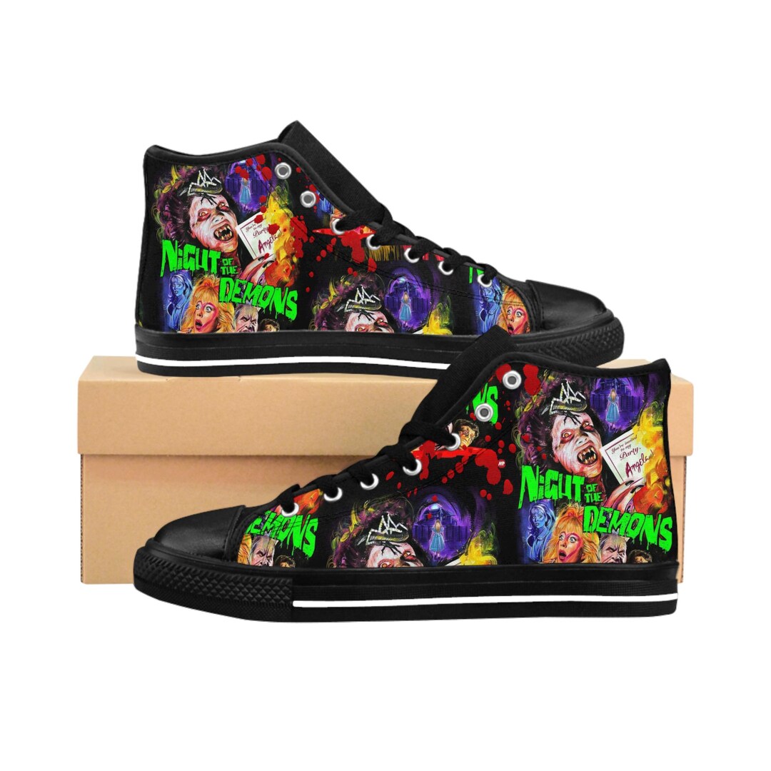 Night of Demons Inspired Sneakers, Horror Movie High Tops - Etsy