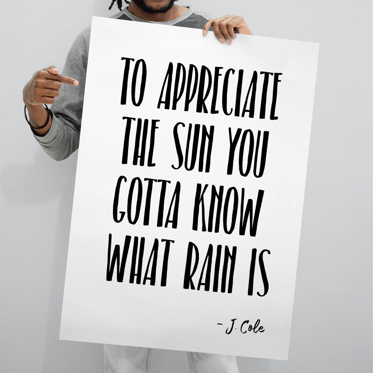 J. Cole Song Lyrics Poster - Home Decor - Wall Art - Song Lyrics Poster ...