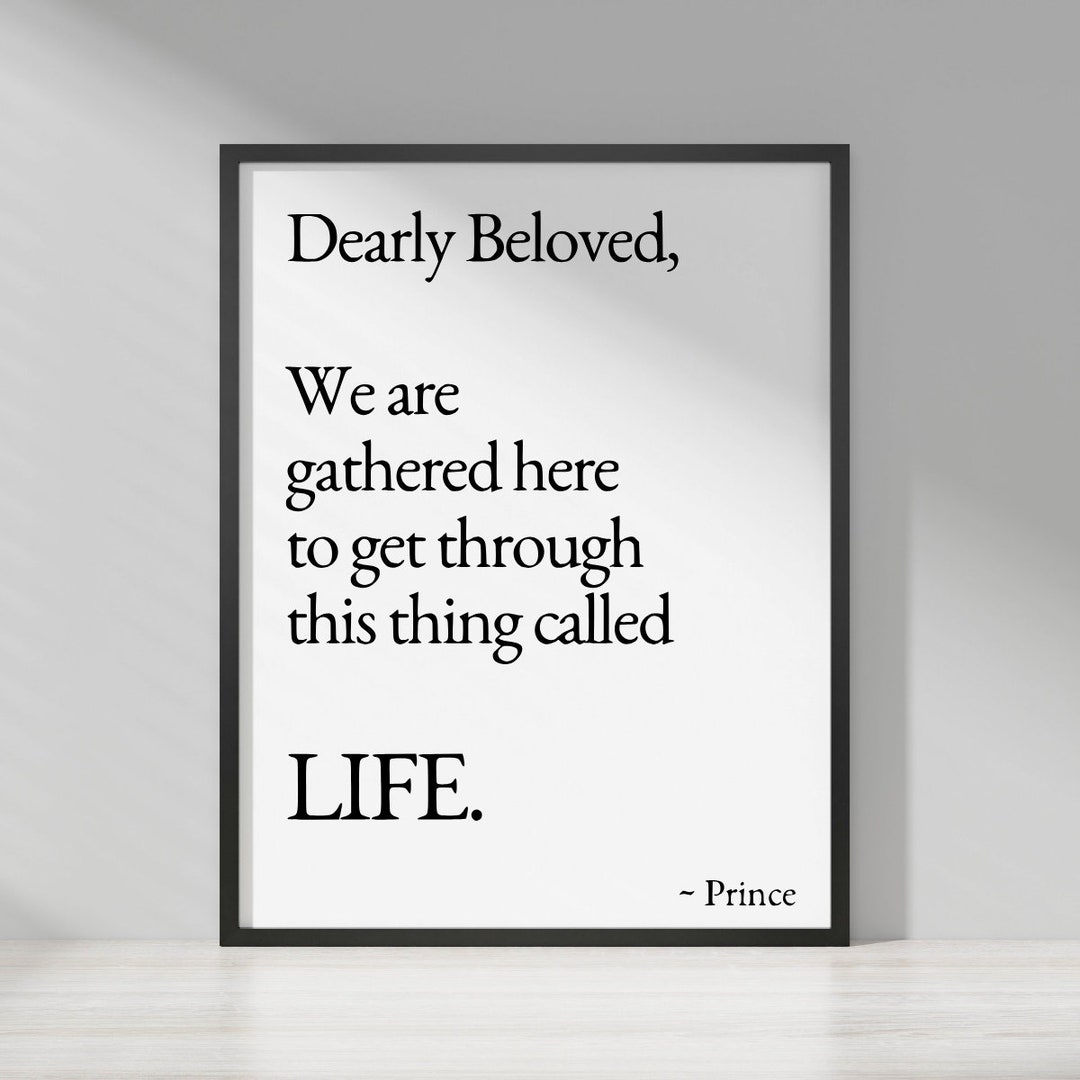 Prince Song Lyrics Poster Home Decor Wall Art Lyrics Poster Home and ...