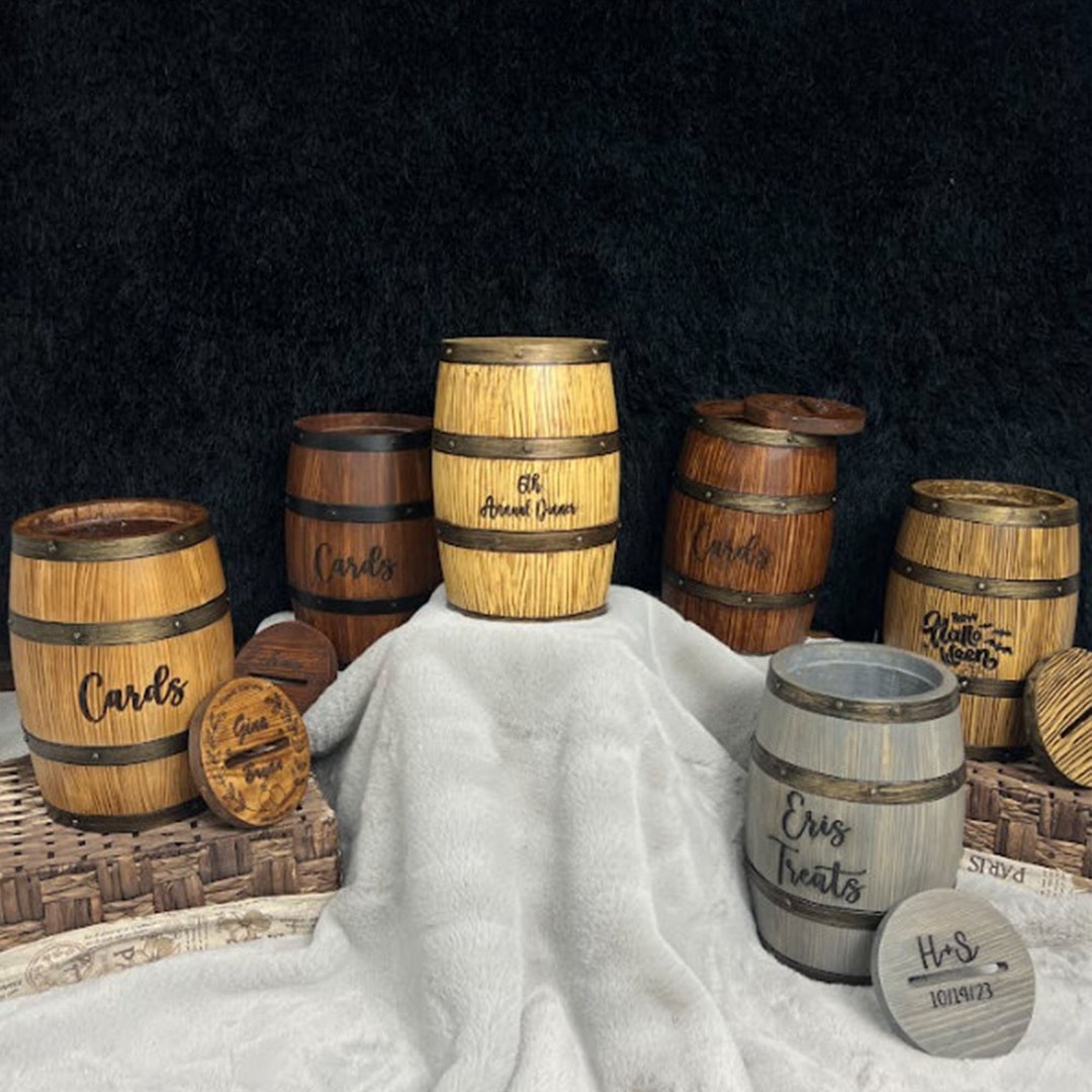 Custom Wooden Barrel Custom Wedding Barrel Personalized - Etsy