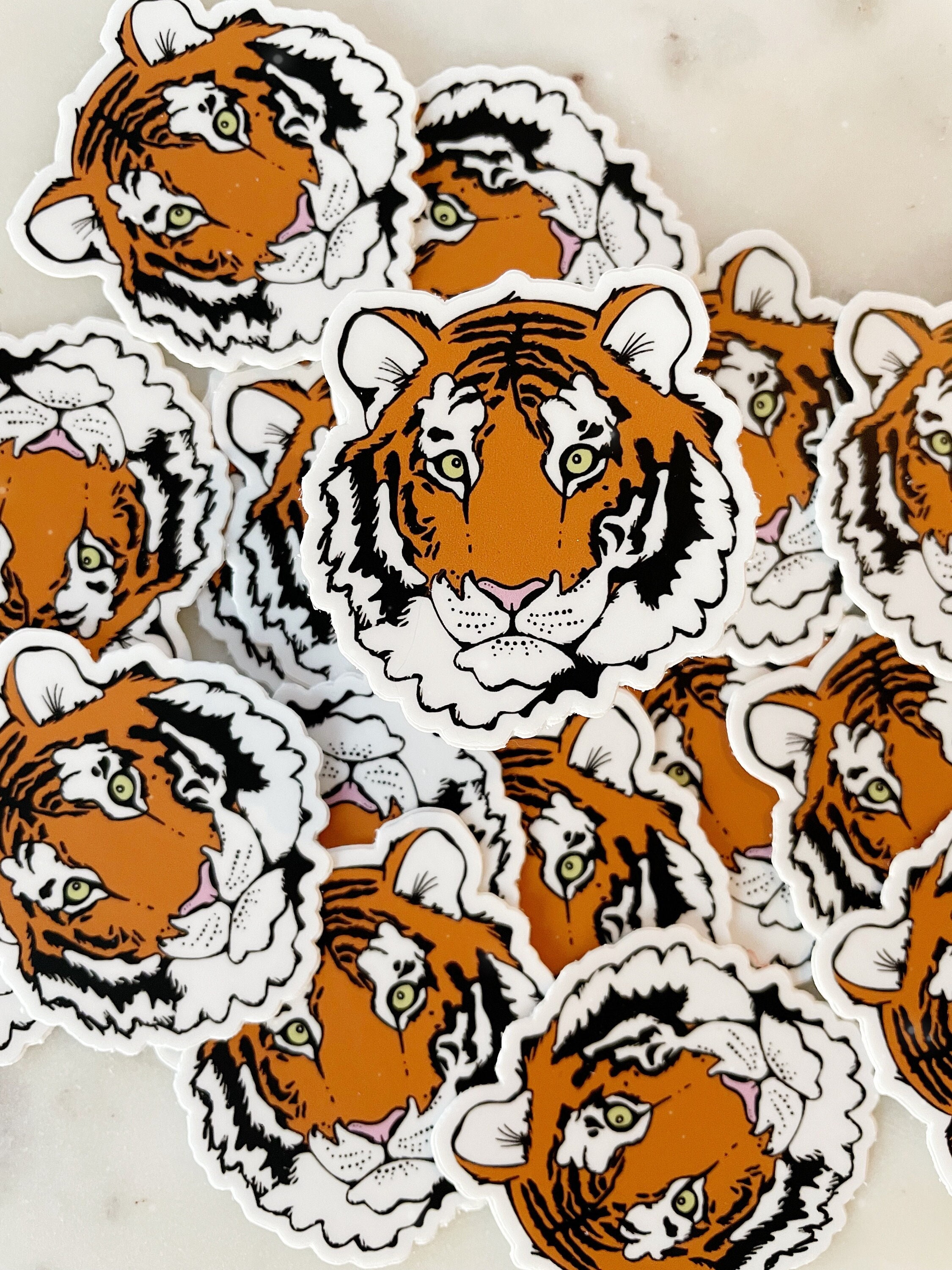 Tiger Face Vinyl Sticker | Go Tigers | Game Day | Tiger Fan | Jungle ...