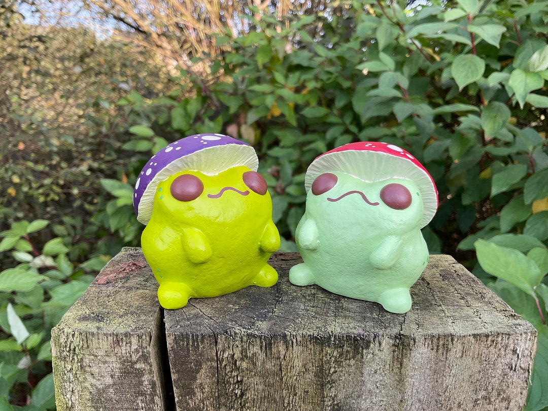 Mushroom Frog Friend Cute Booty Frog Handmade Frog - Etsy