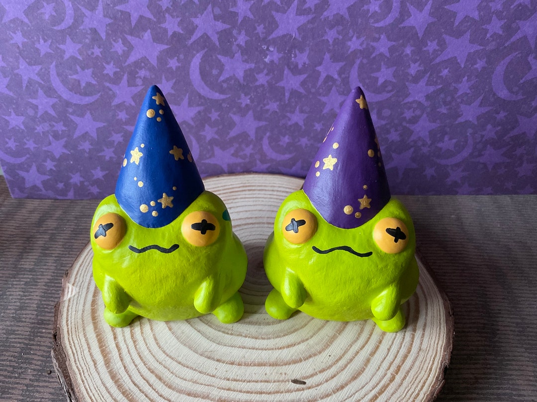 Wizard Frog Friend Cute Booty Frog Handmade Frog Figurine - Etsy