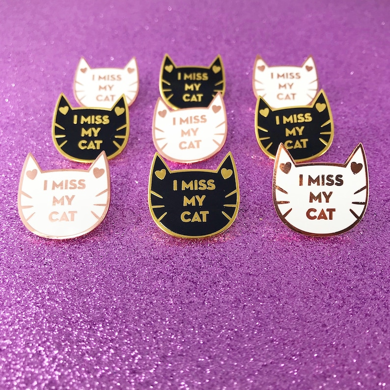 Enamel Pin Pack Pin Set Cat Enamel Pin Pin Sale Bowie - Etsy