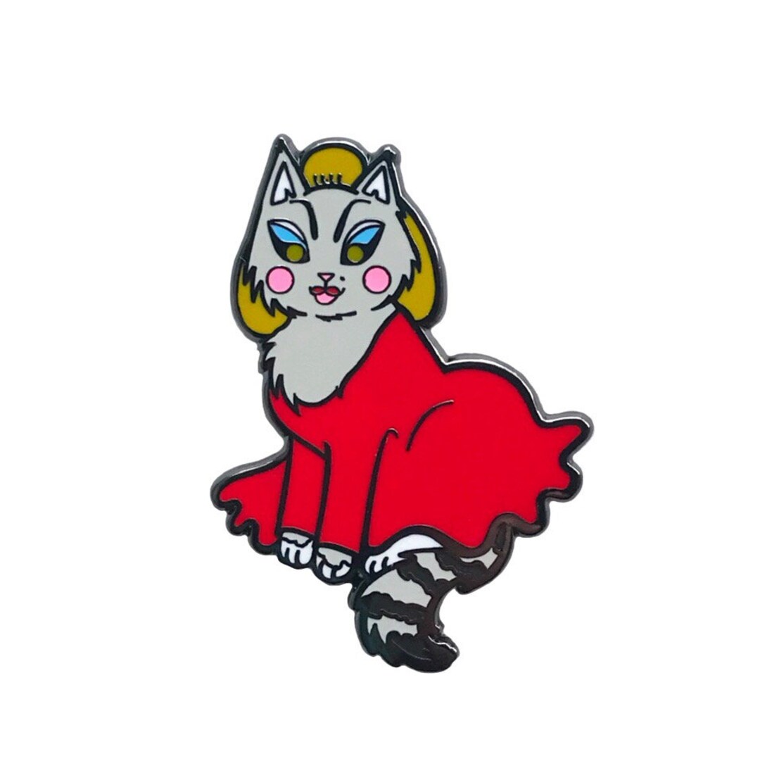 Divine Cat Enamel Pin - John Waters Pin - Pink Flamingos Pin - Etsy