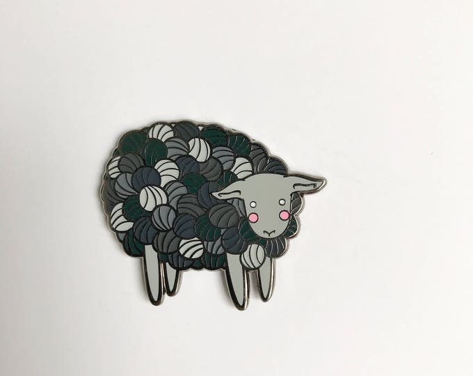 Yarn Sheep Enamel Pin Lamb Enamel Pin Lamb Pin Knitting Pin Lamb Pin ...