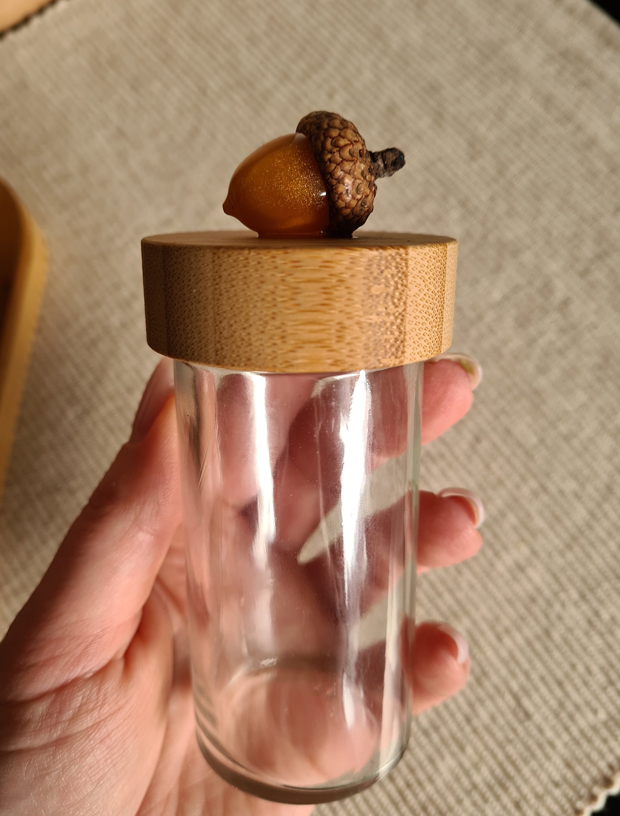 Spice Jars With Acorn Elements. - Etsy