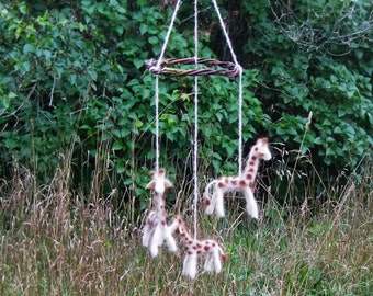 Giraffe Baby Mobile - Etsy