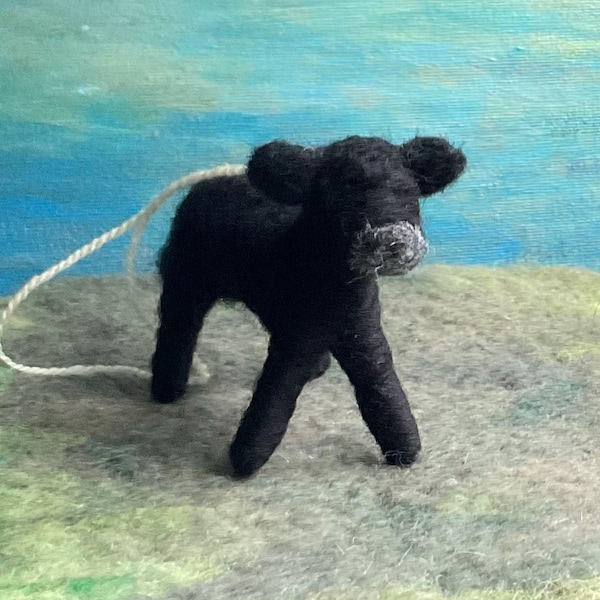 Felt Cow - Etsy