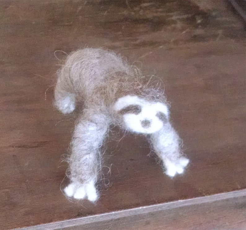 Sloth Desk Pet Hand Felted Wool Sloth Sculpture Sloth Gift | Etsy