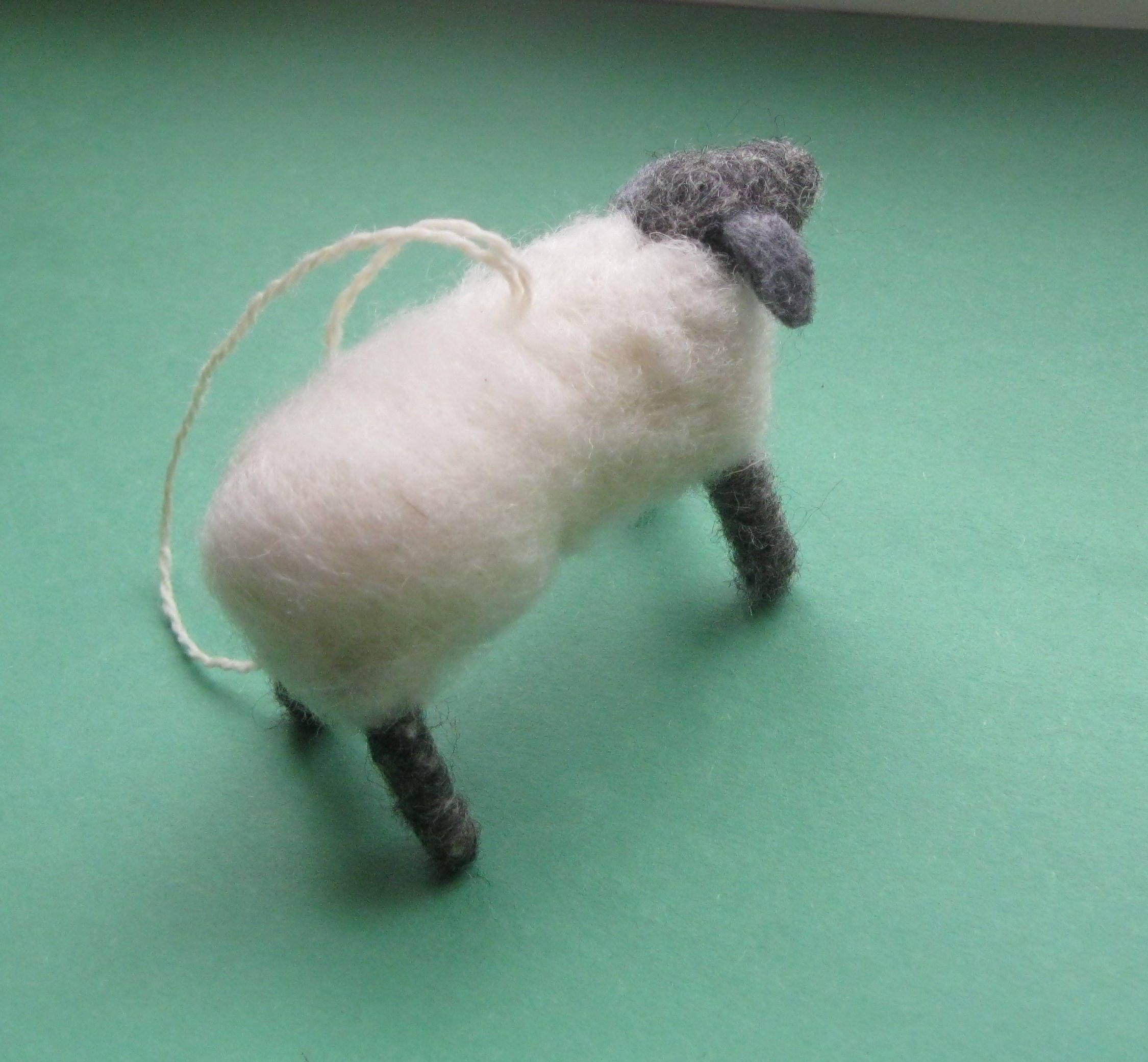 Sheep Ornament Hand Felted Wool Sheep Ornament Waldorf Style | Etsy