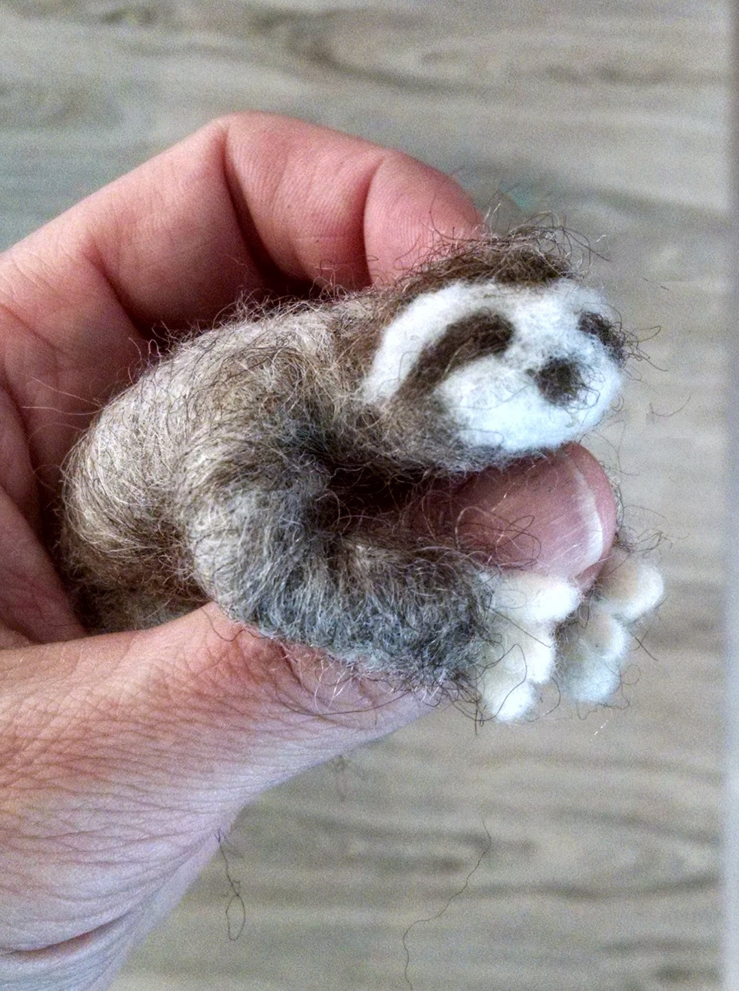 Sloth Desk Pet, Hand Felted Wool Sloth Sculpture, Sloth Gift - Etsy
