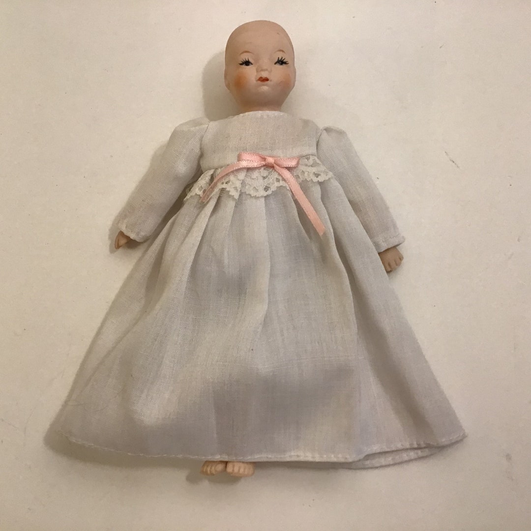 Vintage Bisque and Fabric 8 Happyland Baby Doll - Etsy